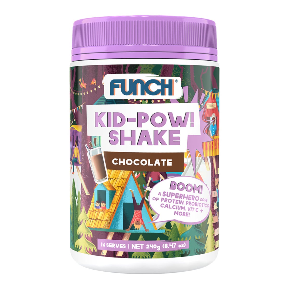 Funch Kid-Pow Shake Chocolate 240g | Healthylife