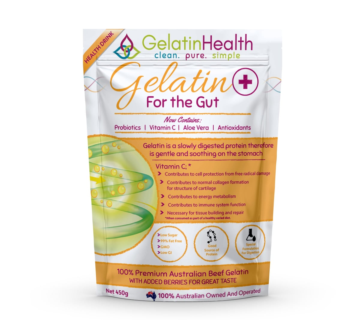 Gelatin Health Gelatin Plus 450g | Healthylife