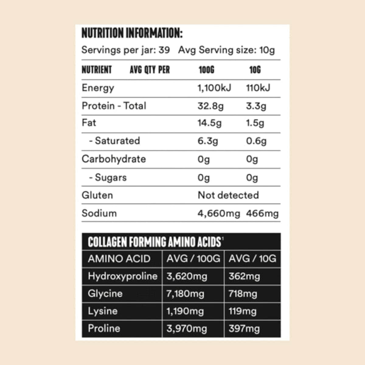 Gevity Rx Bone Broth Body Glue Natural 390g