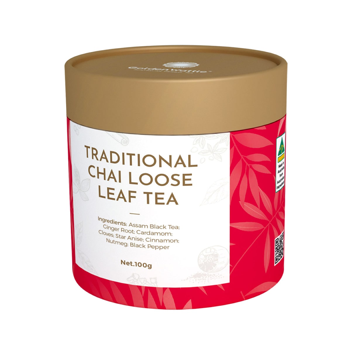 Golden Wattle Tea Traditional Chai Loose Leaf Tea 100g | Healthylife
