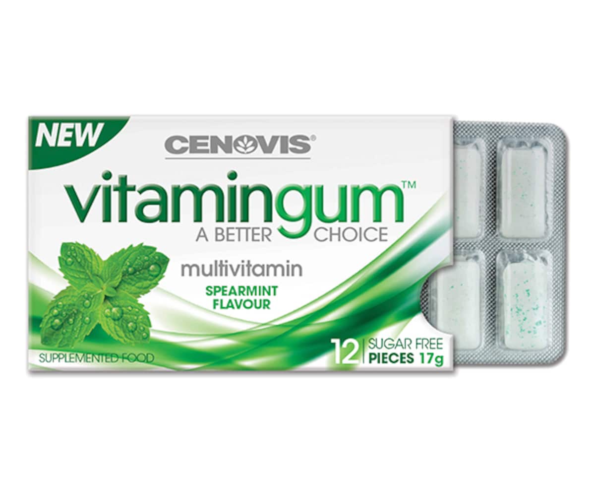 CENOVIS VITAMINGUM MULTIVITAMIN SPEARMING FLAVOUR 12 PIECES | Healthylife
