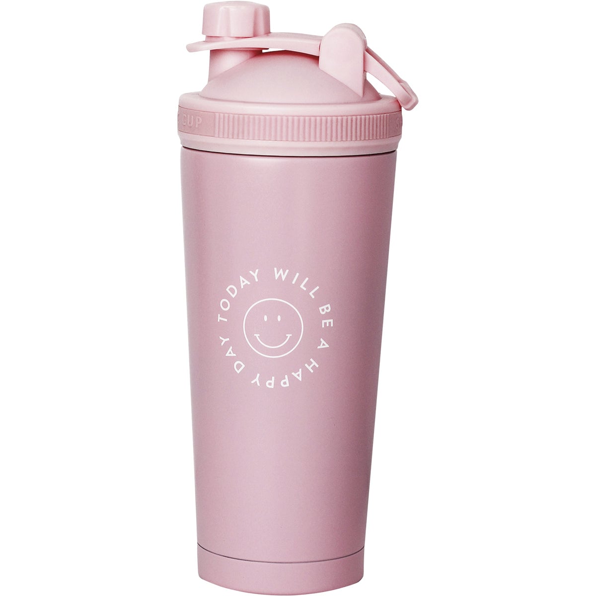 Happy Way Insulated Stainless Steel Shaker Pink 700ml | Healthylife
