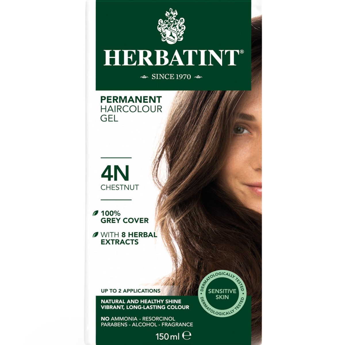 Herbatint Permanent Hair Colour Gel 4N Chestnut 150ml | Healthylife