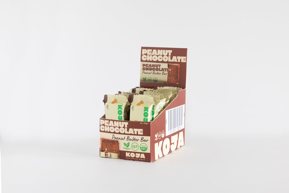 Koja Peanut Butter Bar Peanut Chocolate 16 X 30G