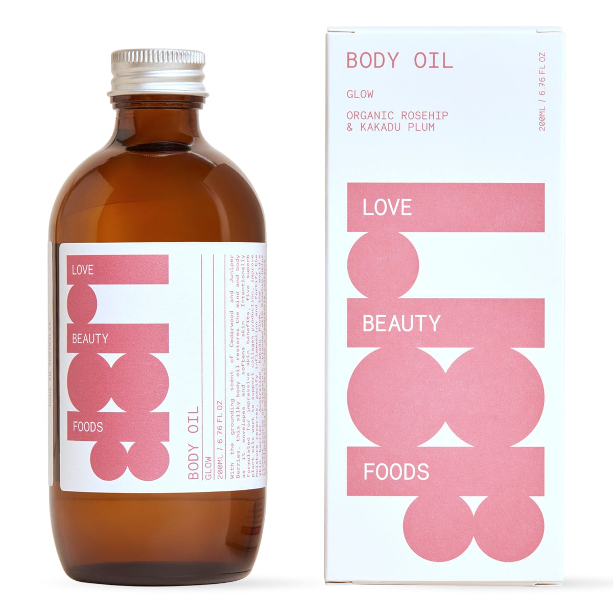 Love Beauty Foods Body Oil Glow 200ml | Healthylife