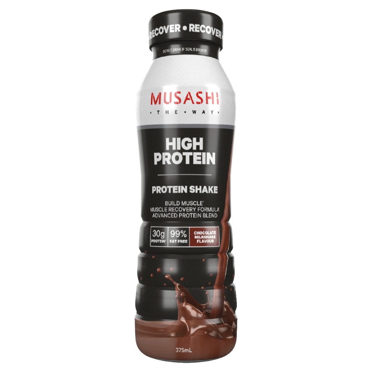 Musashi High Protein Shake Chocolate 6 x 375ml