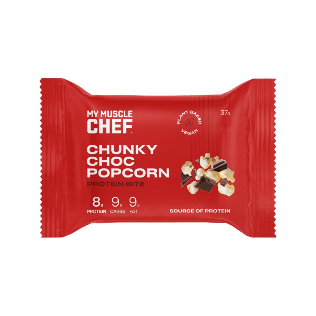 My Muscle Chef Protein Bite Chunky Choc Popcorn 12 x 37g