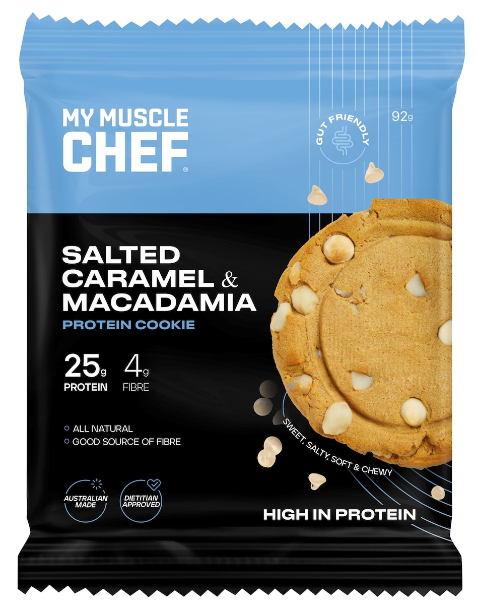 My Muscle Chef Protein Cookie Salted Caramel & Macadamia 12 x 92g