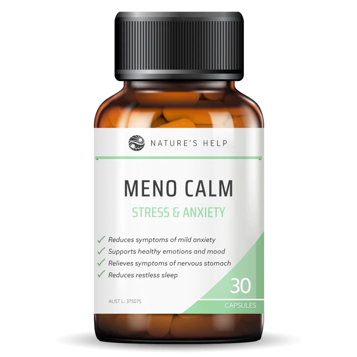 Nature's Help Meno Calm - Stress & Anxiety 30 Capsules | Healthylife