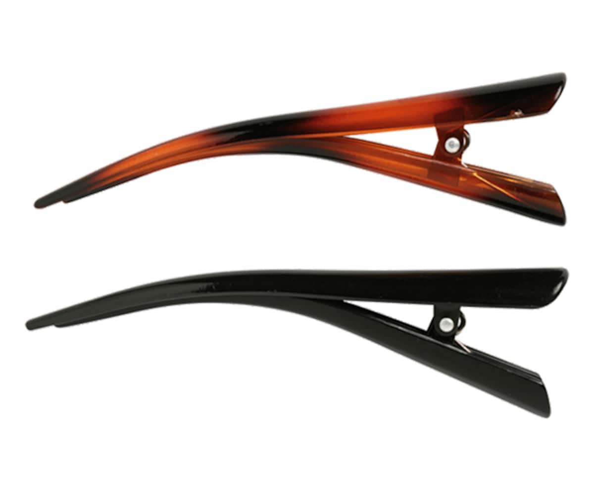 Lady Jayne Ibis Clips Shell & Black 12cm 2 Pack