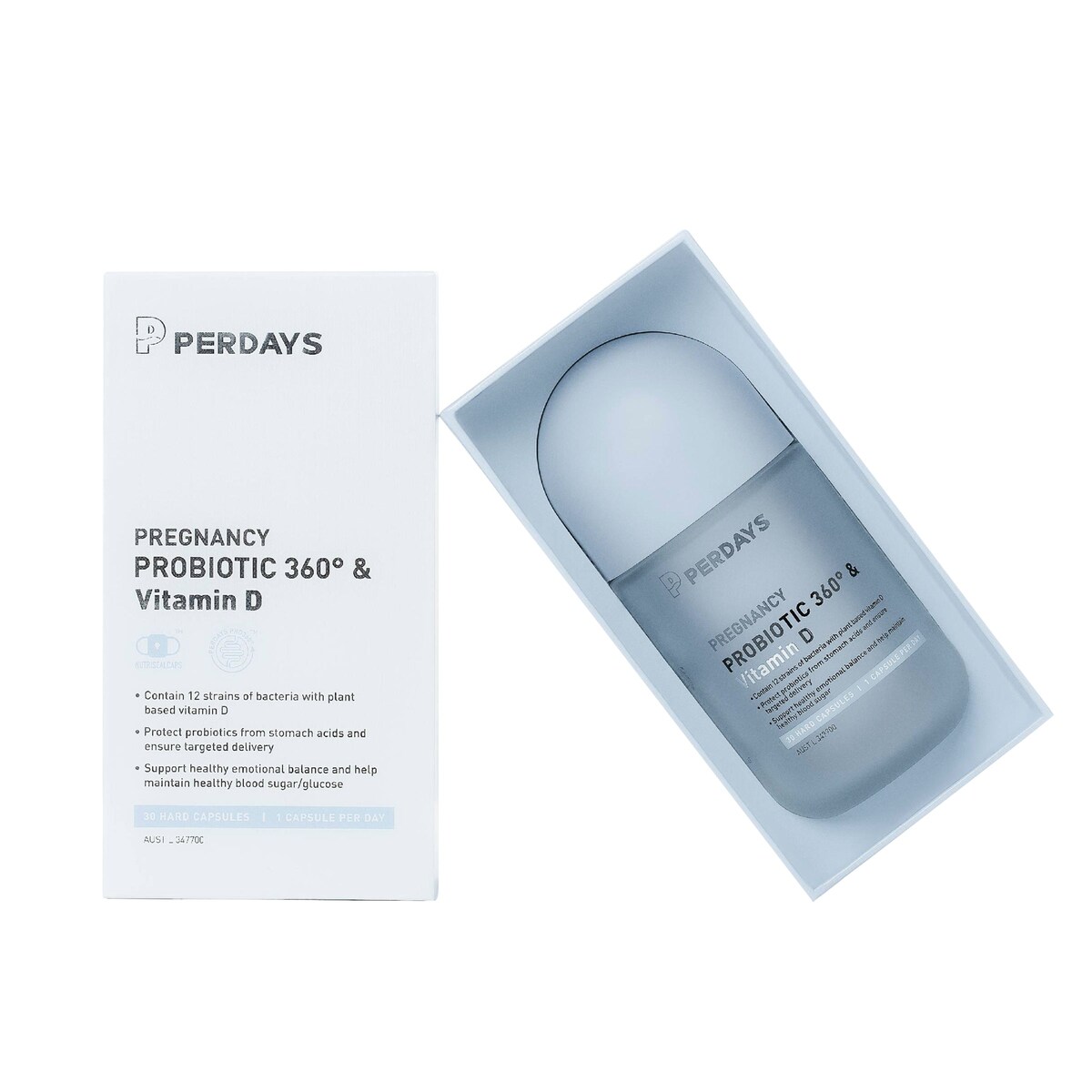 Perdays Pregnancy Probiotic 360 & Vitamin D 30 capsules