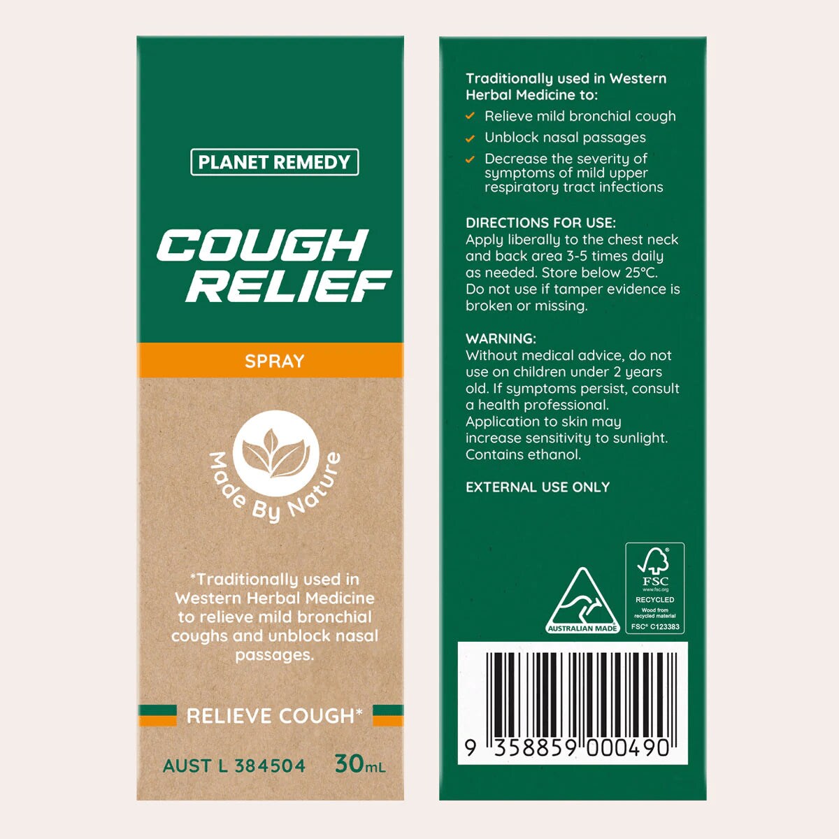 Planet Remedy Cough Relief Spray 30ml