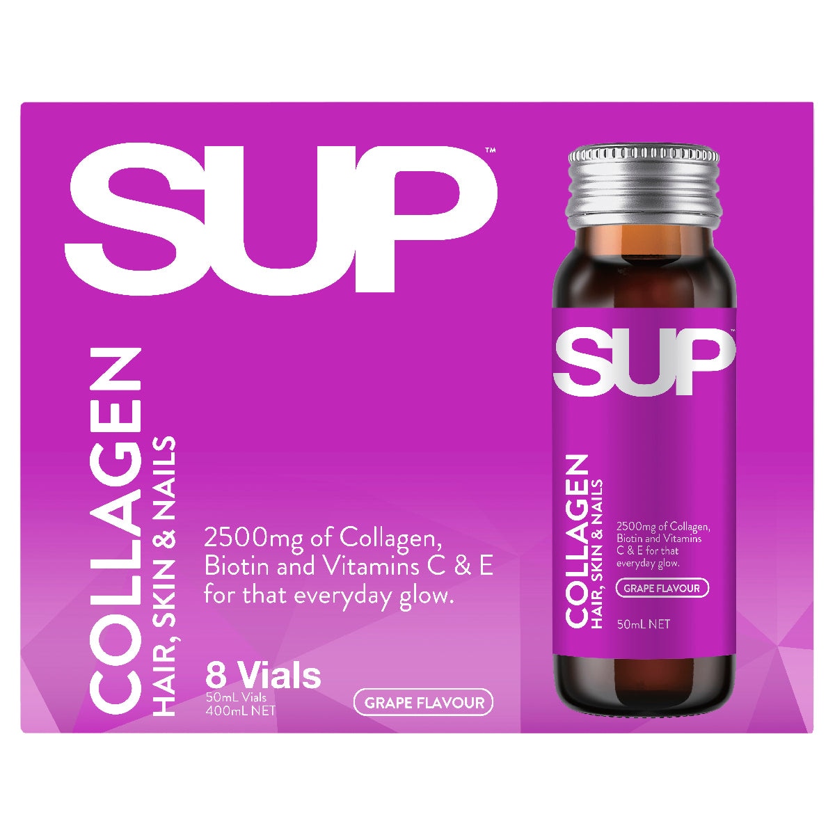 SUP Shots Collagen Hair Skin & Nails 8 x 50ml | Healthylife