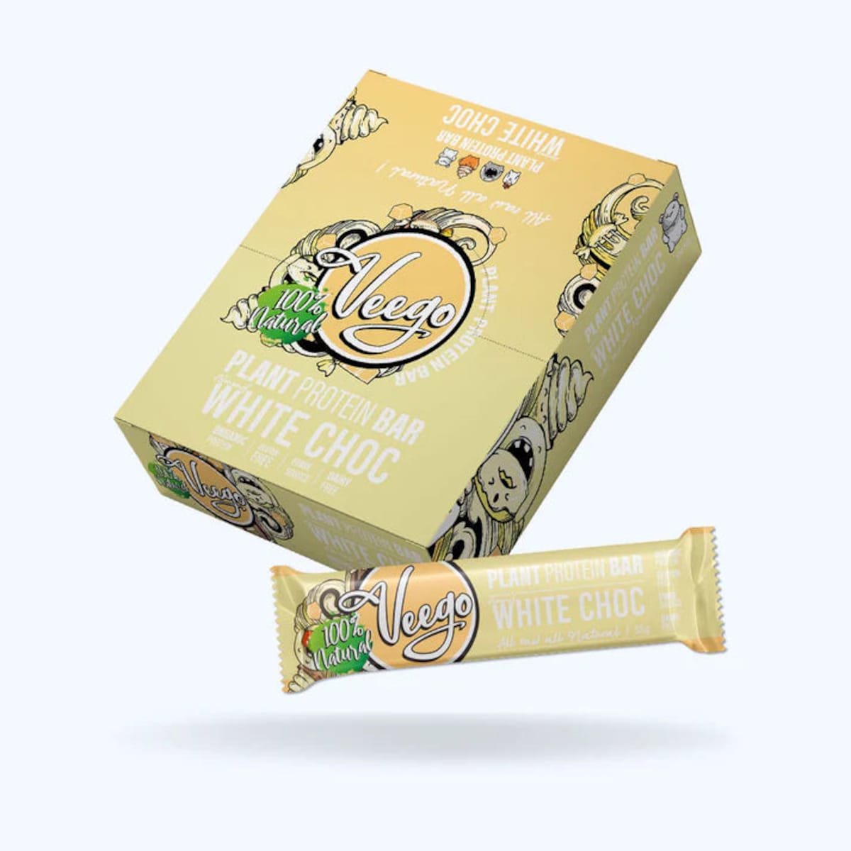 Veego Plant Protein Bar White Chocolate 10 x 50g | Healthylife