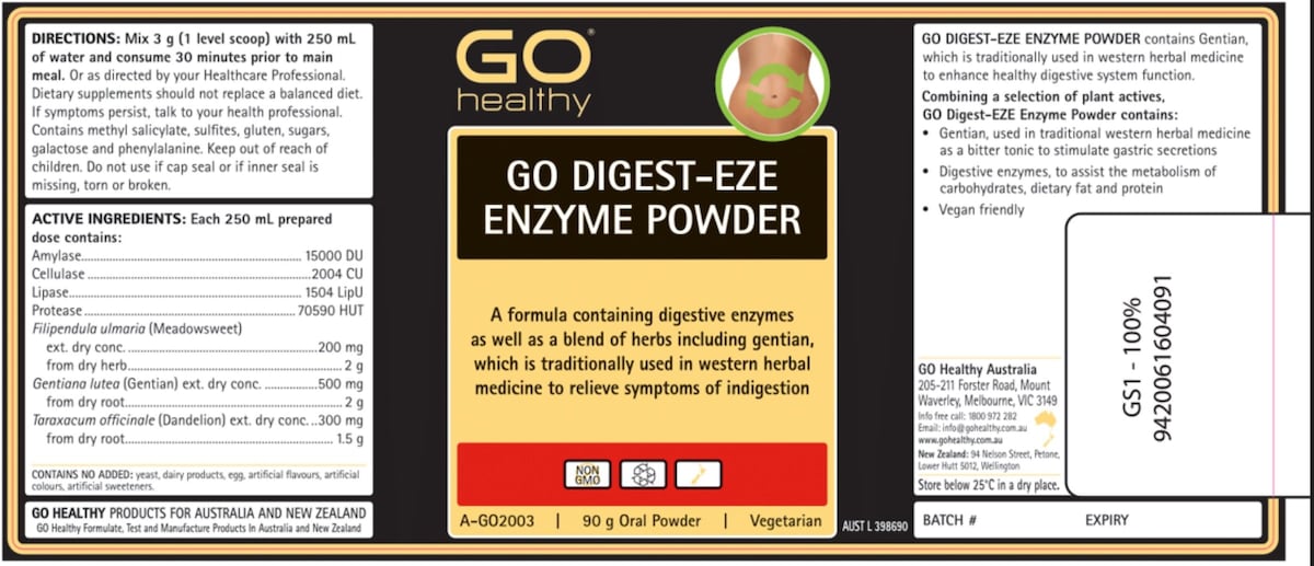 Go Healthy Digest- EZE Enzyme Powder 90 g
