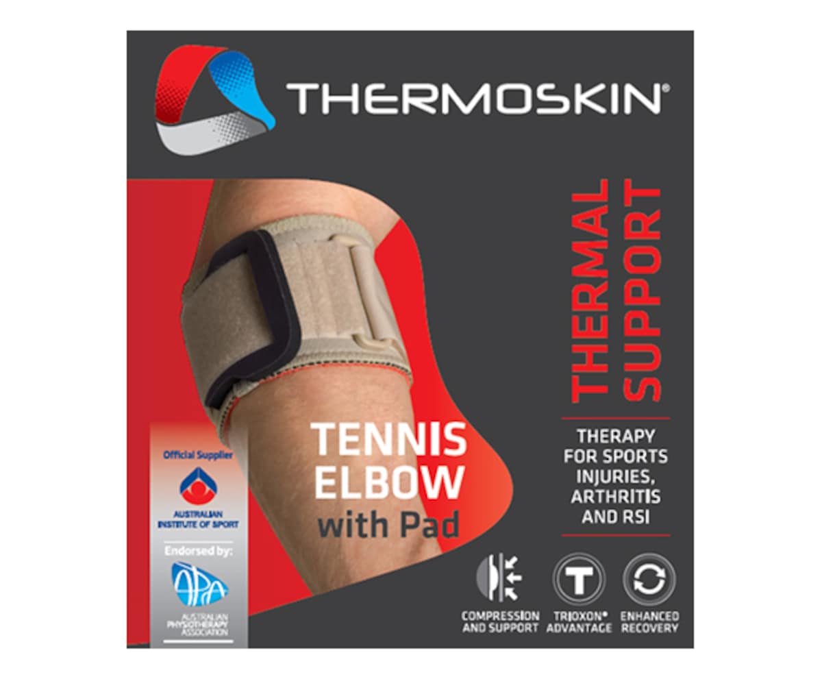 Thermoskin Tennis Elbow Strap With Pad Beige Large Brace | Healthylife