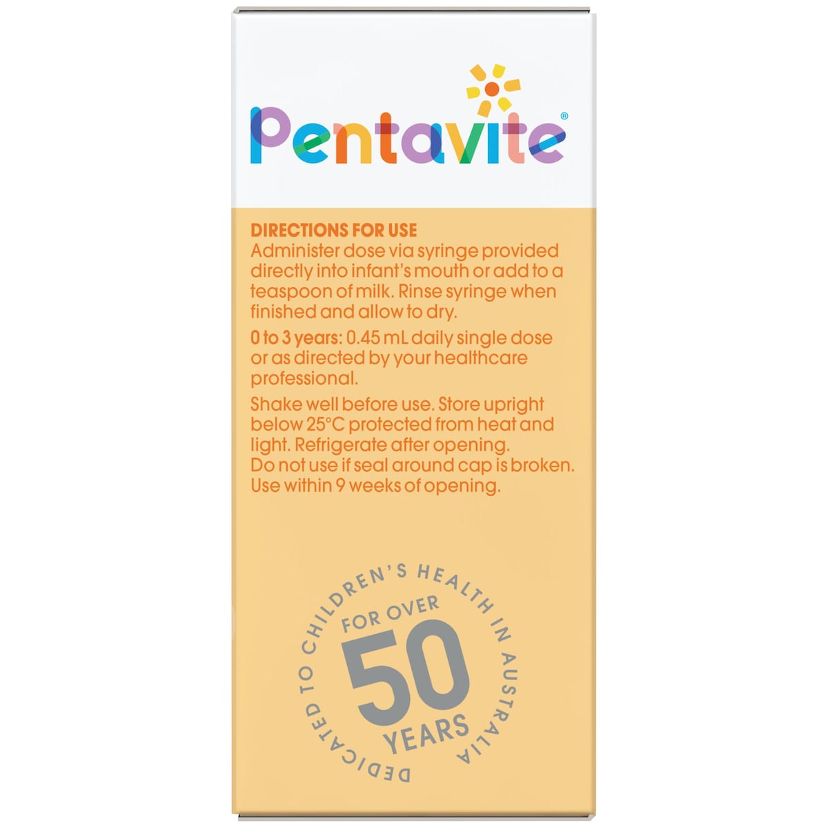 Pentavite Multivitamin Infant Liquid Tropical Flavour 30ml