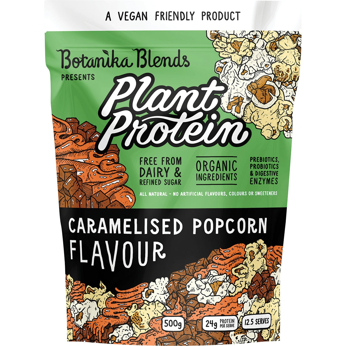 Botanika Blends Plant Protein Caramelised Popcorn 500g | Healthylife