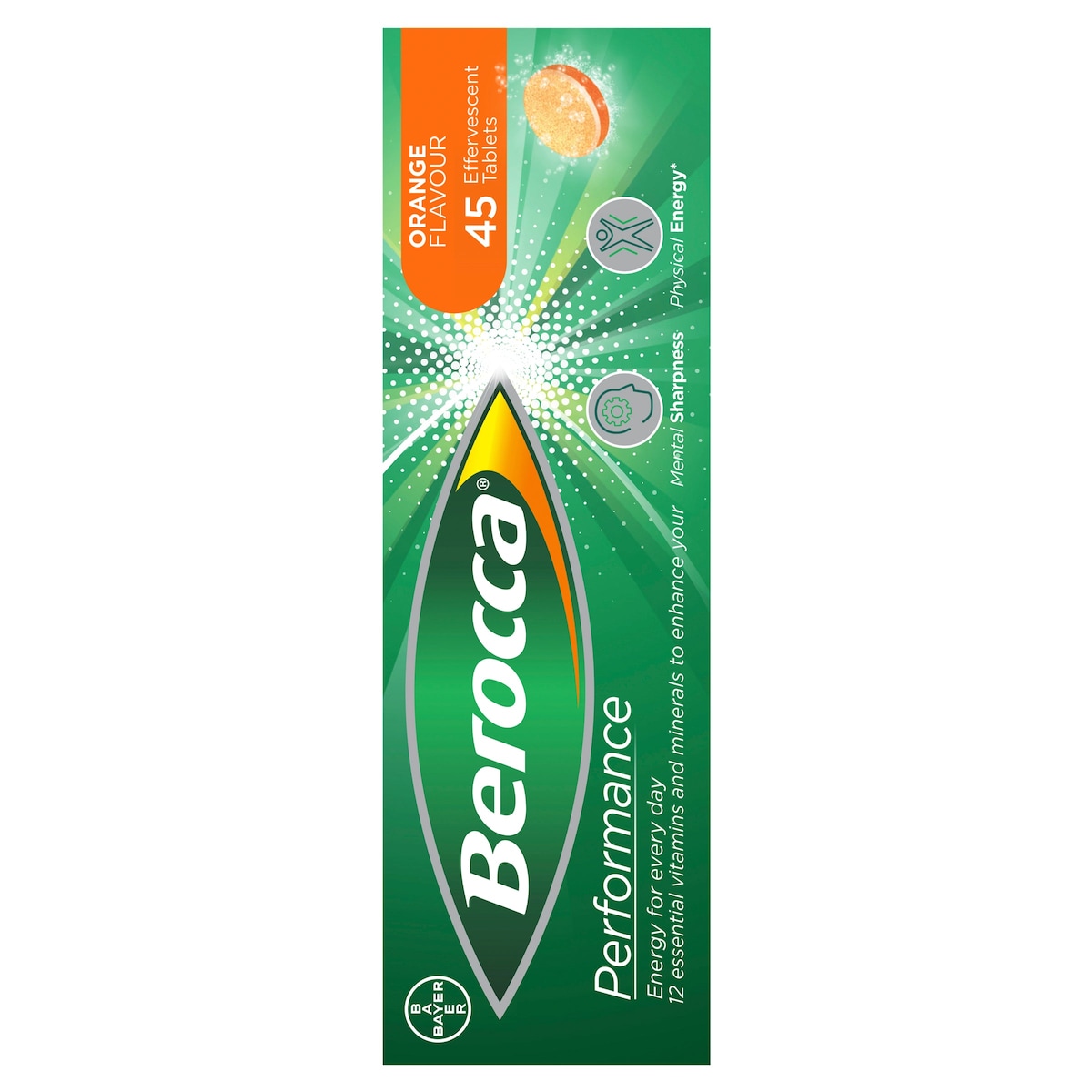 Berocca Orange Effervescent Tablets 45Pk