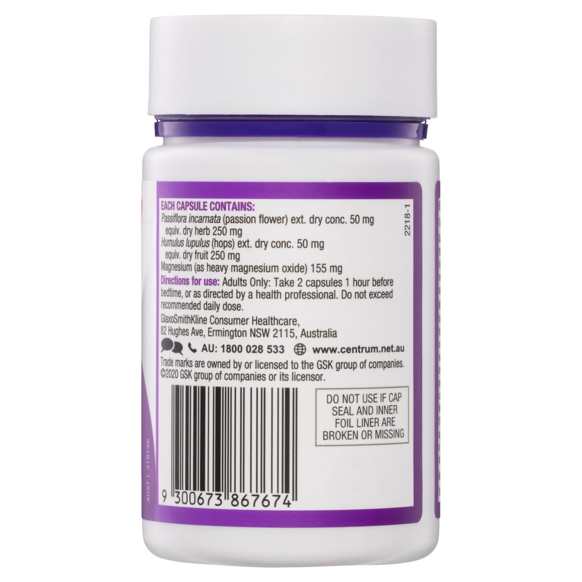 For restful sleep and nervous tension