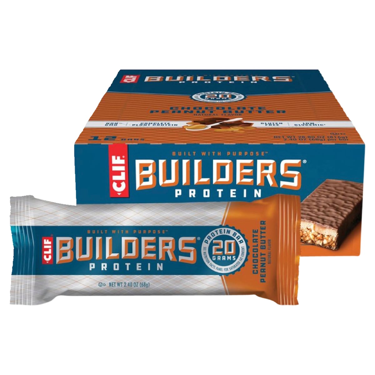 Clif Builders Bar Chocolate Peanut Butter 68G | Healthylife
