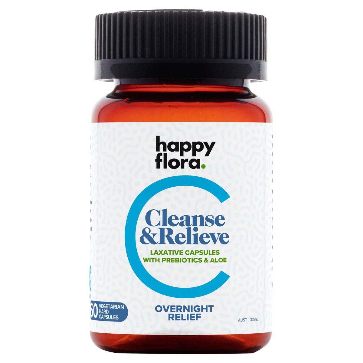 Happy Flora Cleanse & Relieve Laxative 60 Capsules