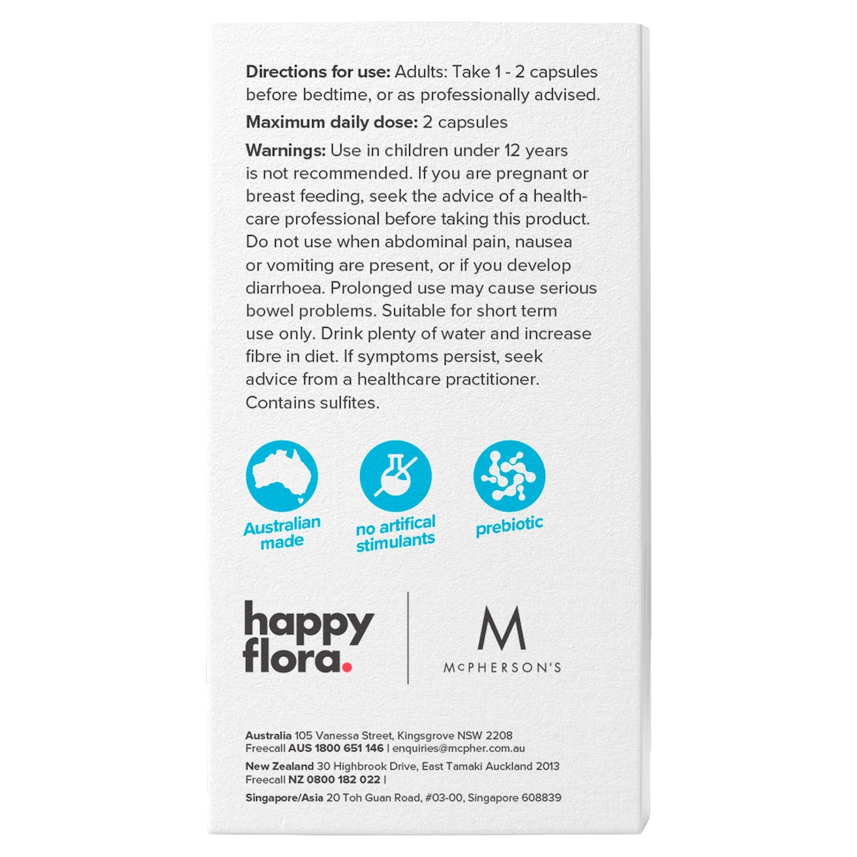 Happy Flora Cleanse Capsule Tart Cherry 60Caps