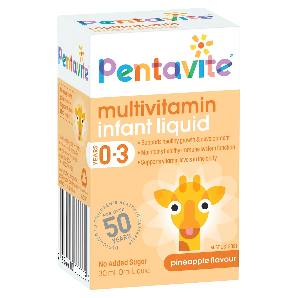 Pentavite Multivitamin Infant Liquid 30Ml | Healthylife