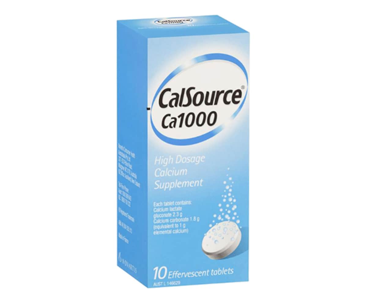 Calsource Calcium Effervescent 1000mg 10 Tablets | Healthylife