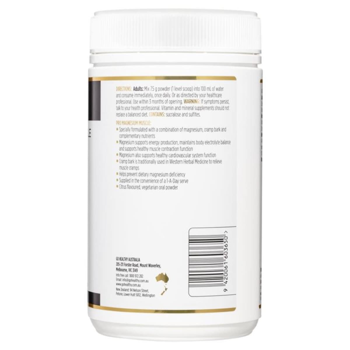 GO Healthy Pro Magnesium Muscle 360g