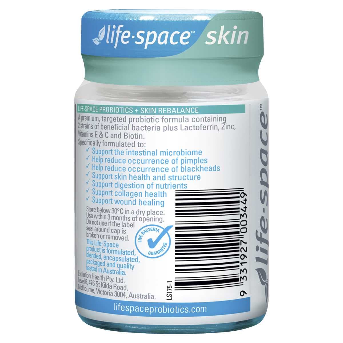 Life-Space Skin Rebalance 20 Capsules