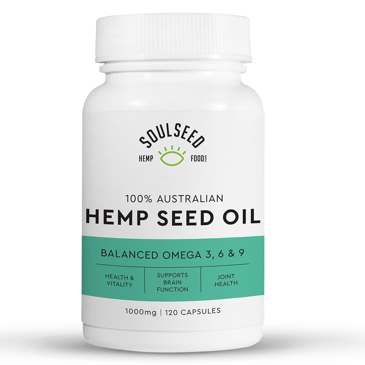 Soul Seed Hemp Seed Oil 1000mg 120 Capsules | Healthylife