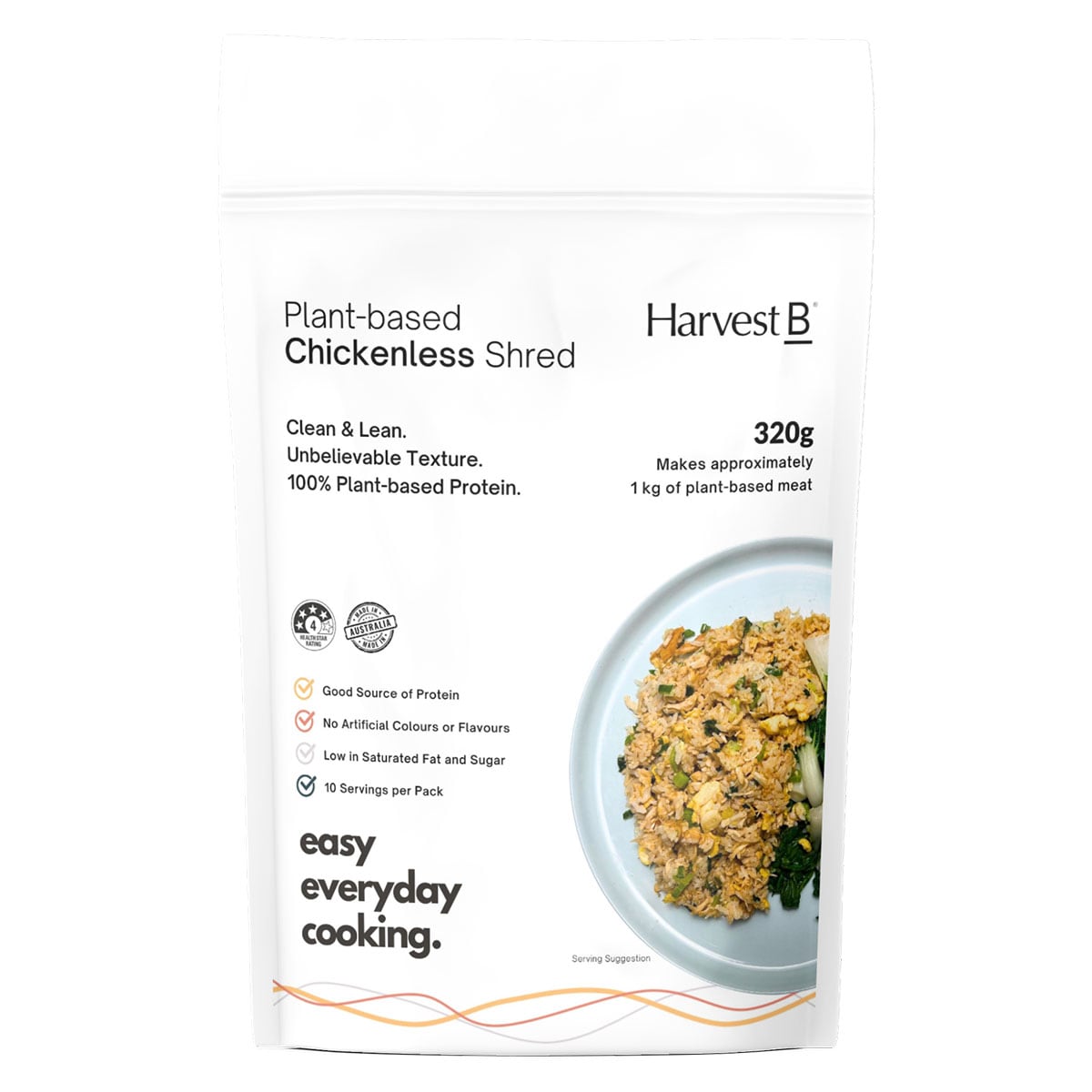 Harvest B Plant Based Dry Chickenless Shred 330g | Healthylife