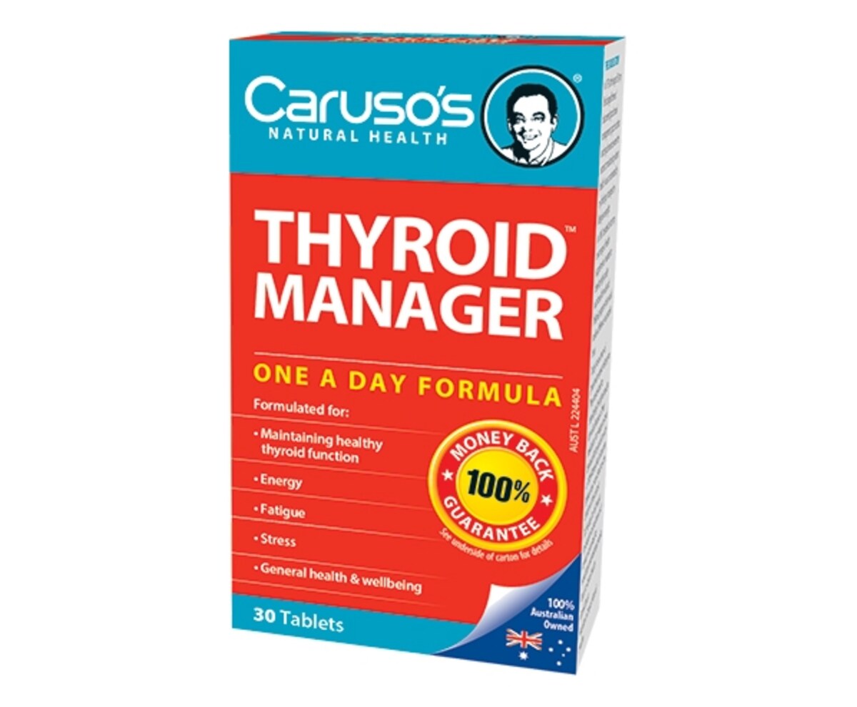 CARUSO'S NATURAL HEALTH THYROID MANAGER 30 TABLETS | Healthylife