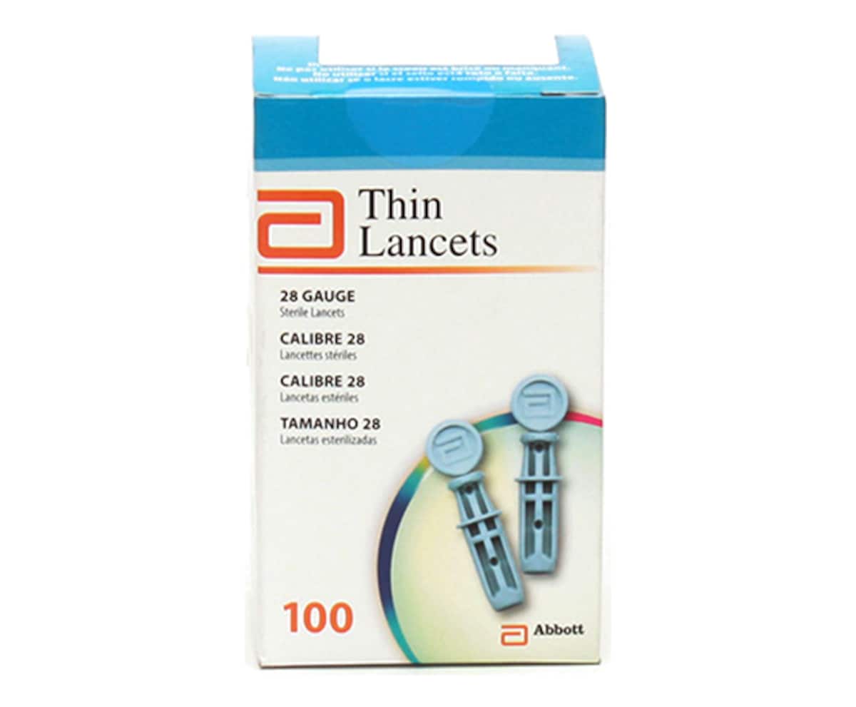 Abbot Thin Lancets For Freestyle Lite Optium Ketone 28 Gauge | Healthylife