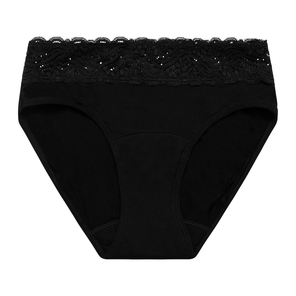 Modibodi Sensual Hi Waist Bikini Heavy-Overnight Black 18/2XL | Healthylife