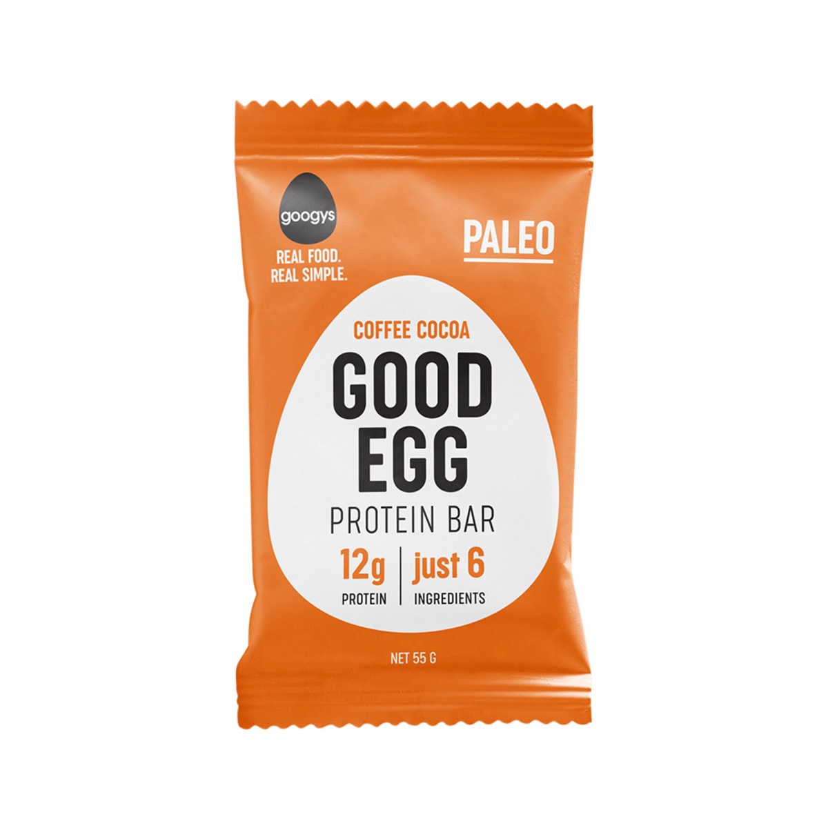 Googy's Good Egg Protein Bar Coffee Cocoa 55g | Healthylife
