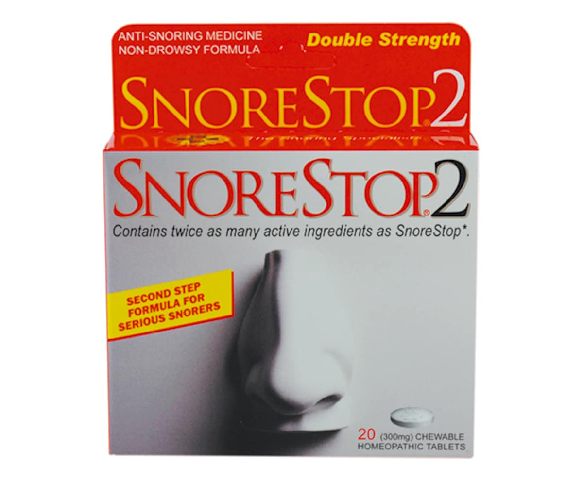 SNORESTOP 2 ANTI SNORING TABLETS SLEEP APNEA AID SOLUTION QUIET NIGHT ...