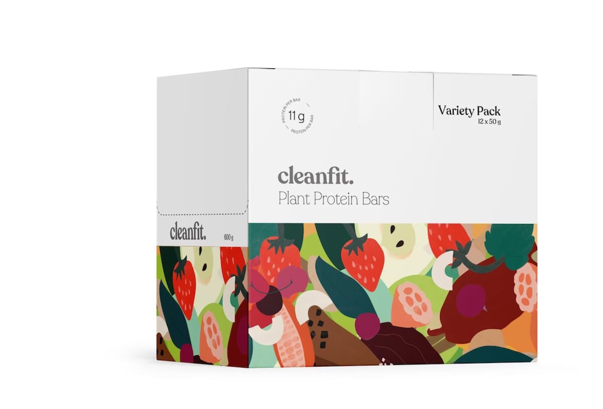 CleanFit Plant Protein Bars Variety Box 12 x 50g | Healthylife