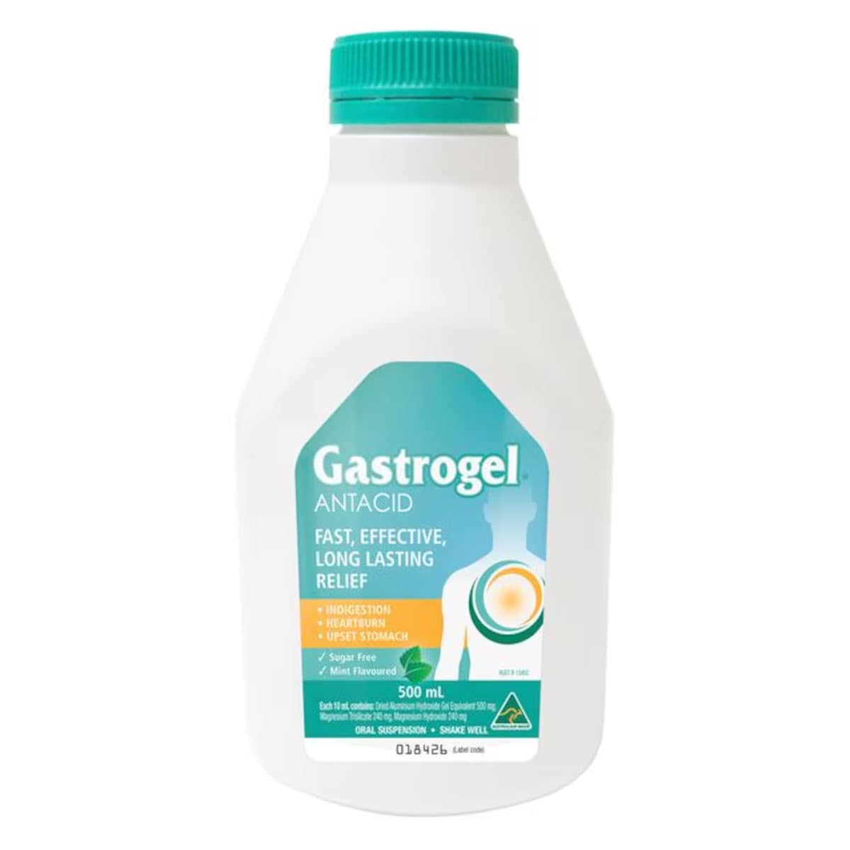 Gastrogel Antacid Liquid Mint 500ml | Healthylife