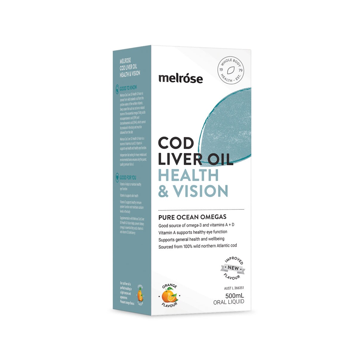 Melrose Cod Liver Oil Health & Vision 500ml