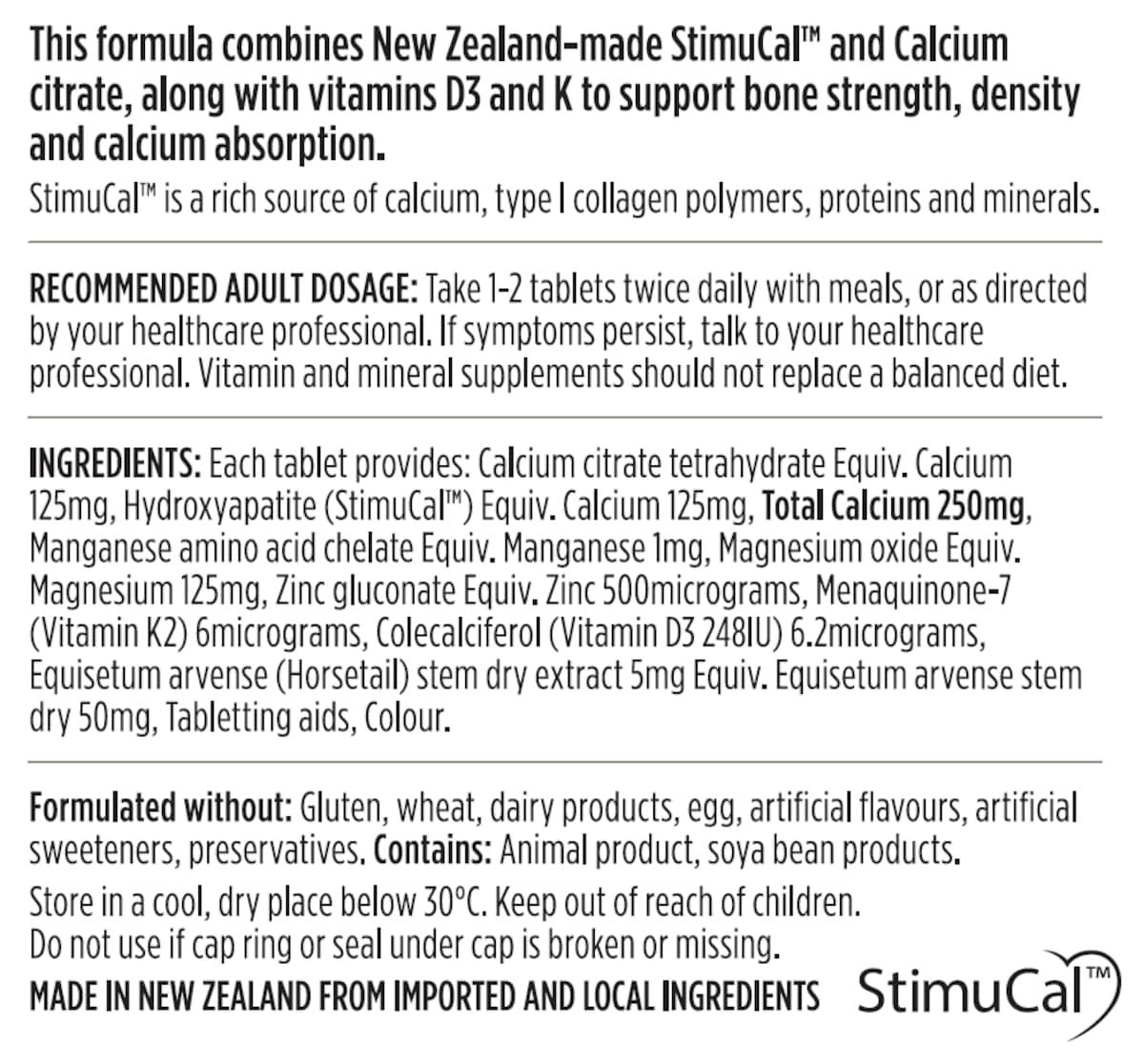 Nutra-Life Super Calcium Complete 120 Tablets