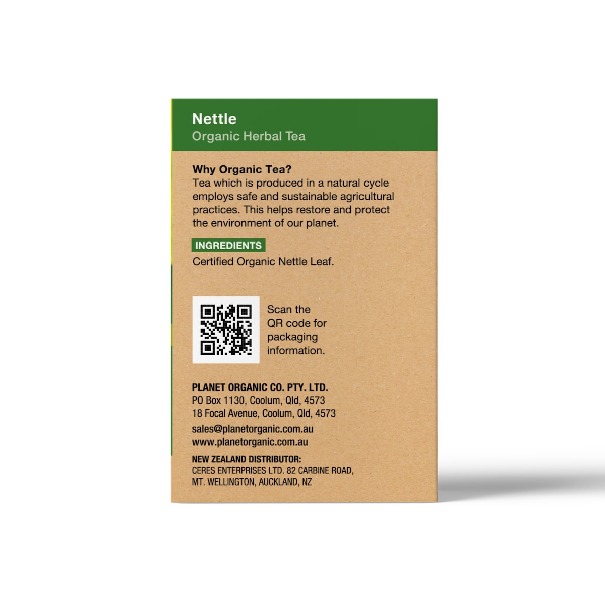 Planet Organic Nettle Herbal Tea Bags 25 Pack