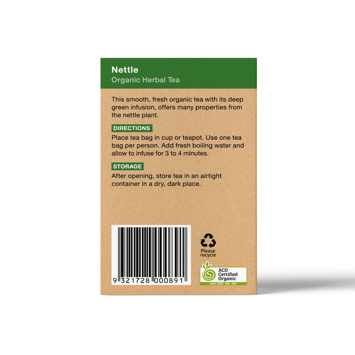 Planet Organic Nettle Herbal Tea Bags 25 Pack