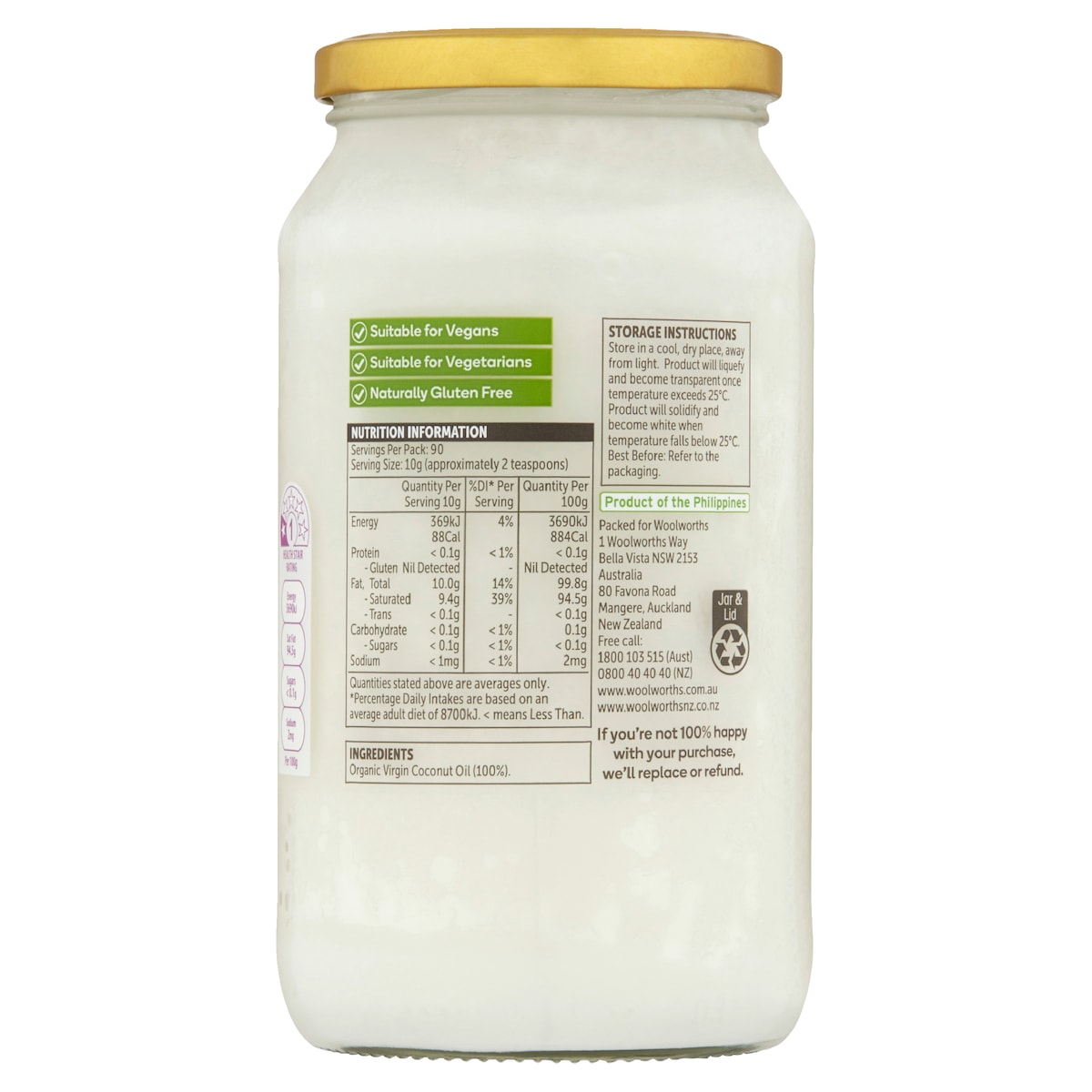 Macro Organic Virgin Coconut Oil 900g