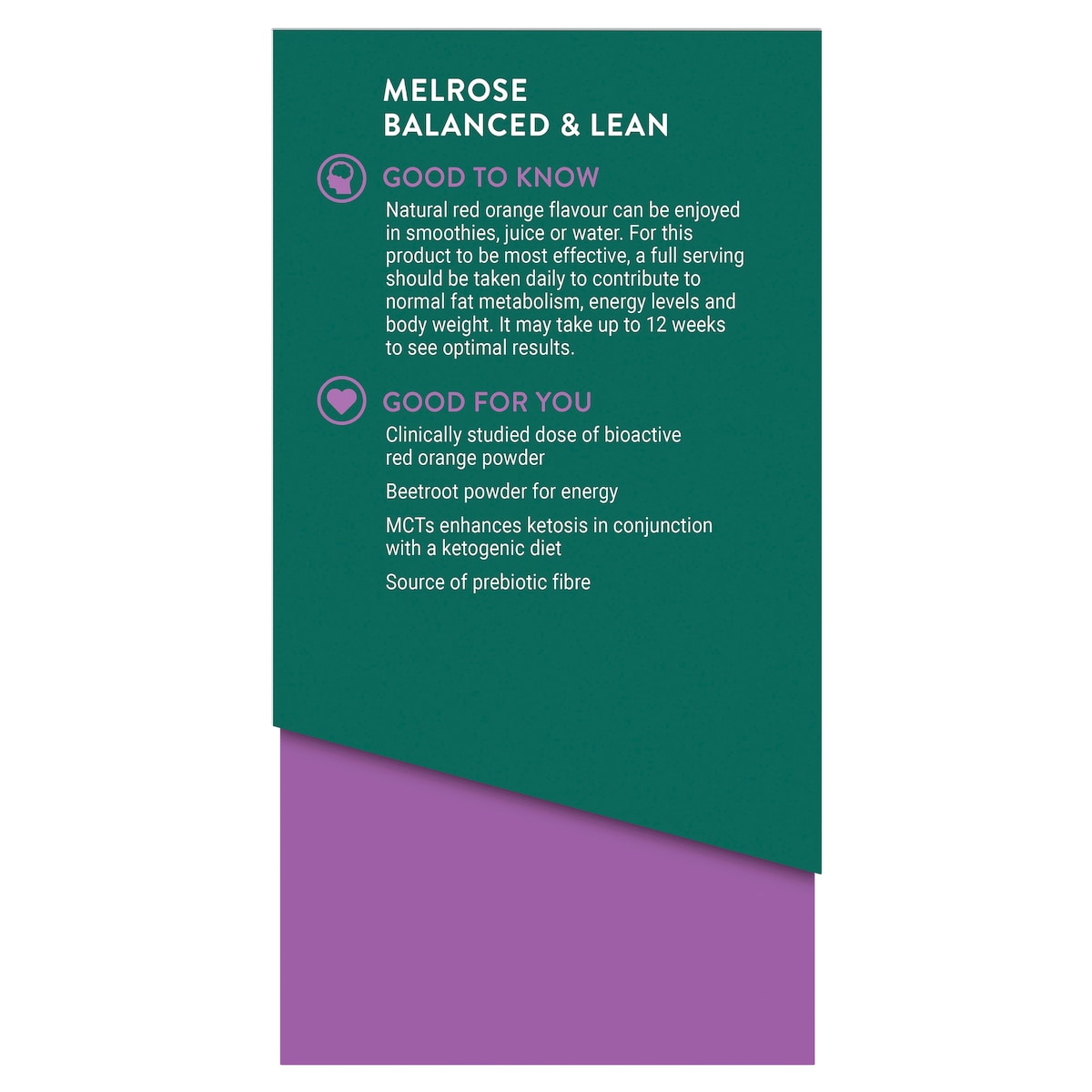 Melrose Essential Nutrients Balanced & Lean Sachets 30 x 3g