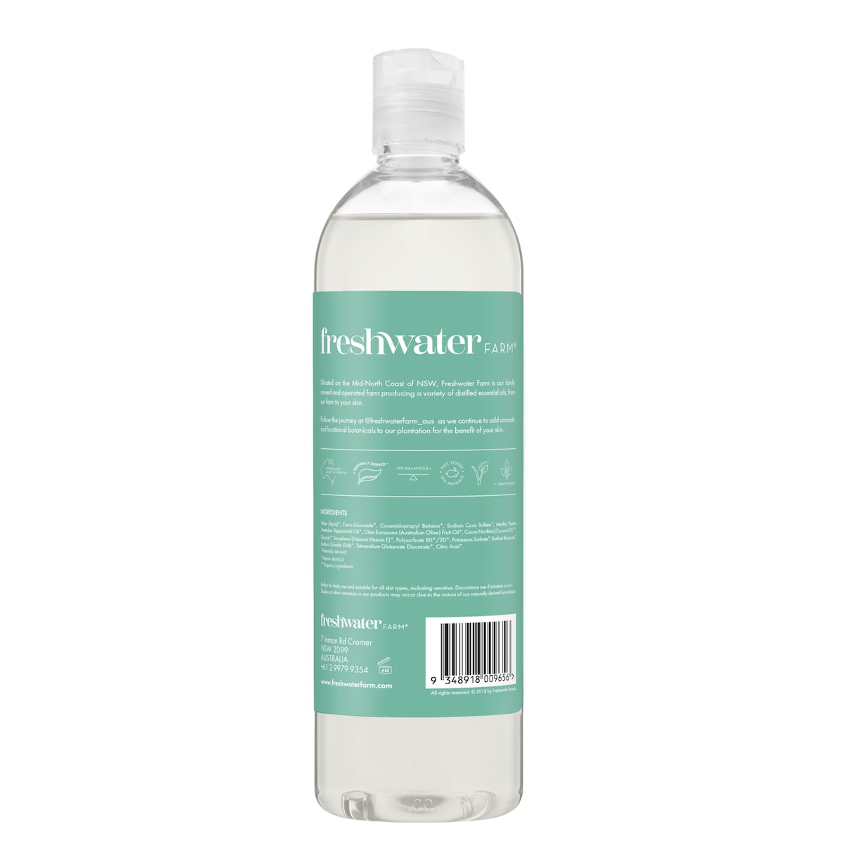 Freshwater Farm Peppermint Oil Body Wash 500ml