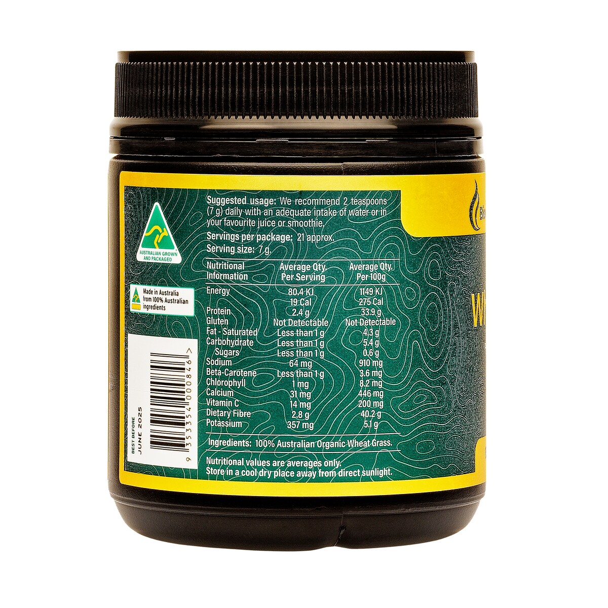 Biogenesis Wheat Grass Powder 150g
