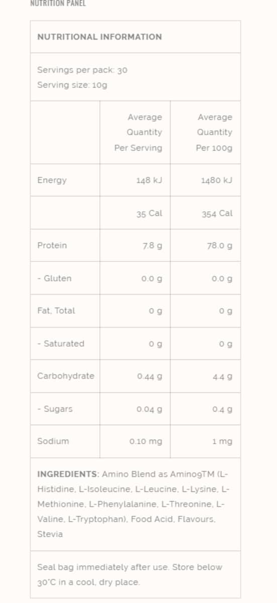 Veego Aminos Strawberry Kiwi 300g