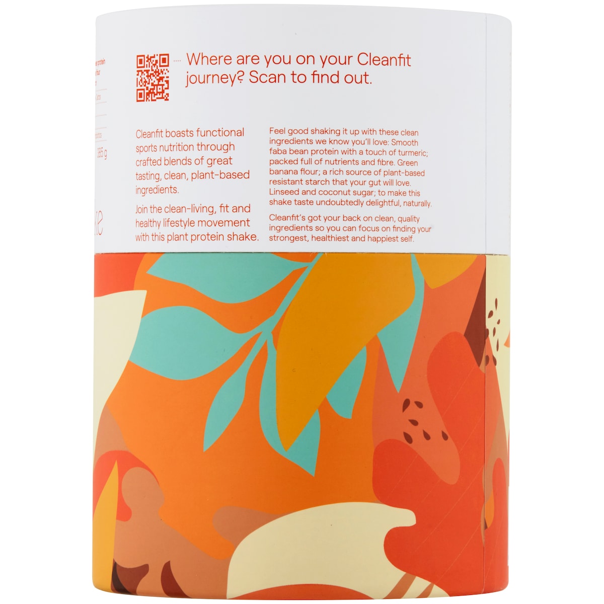 CleanFit Plant Protein Shake Turmeric Latte 385g